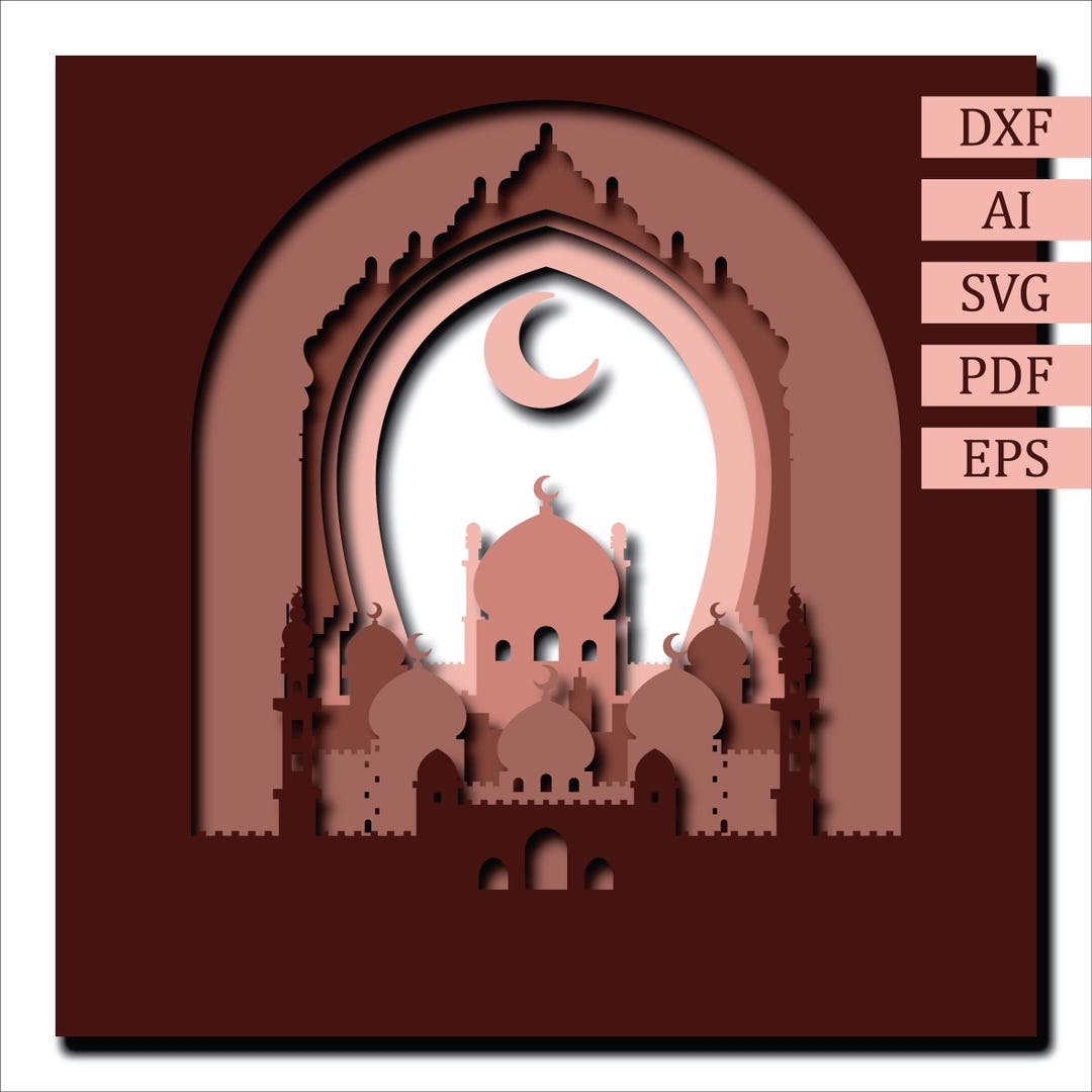 3d Islamic Architecture Laser Cutter Machine Wood Acrylic Sheet - Etsy