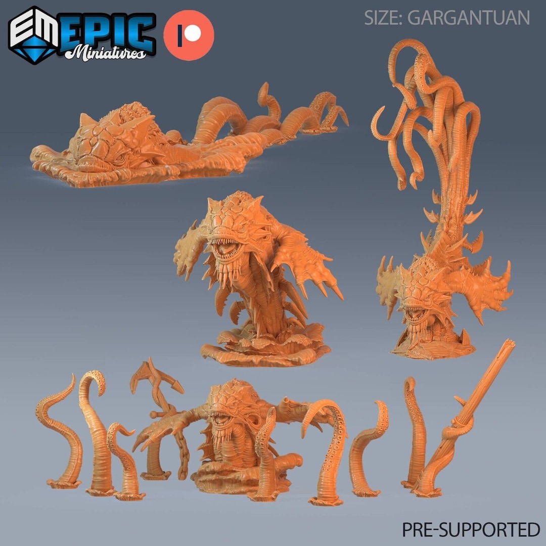 Classic Kraken D&D Dungeons and Dragons Miniature Epic Miniatures 28mm ...