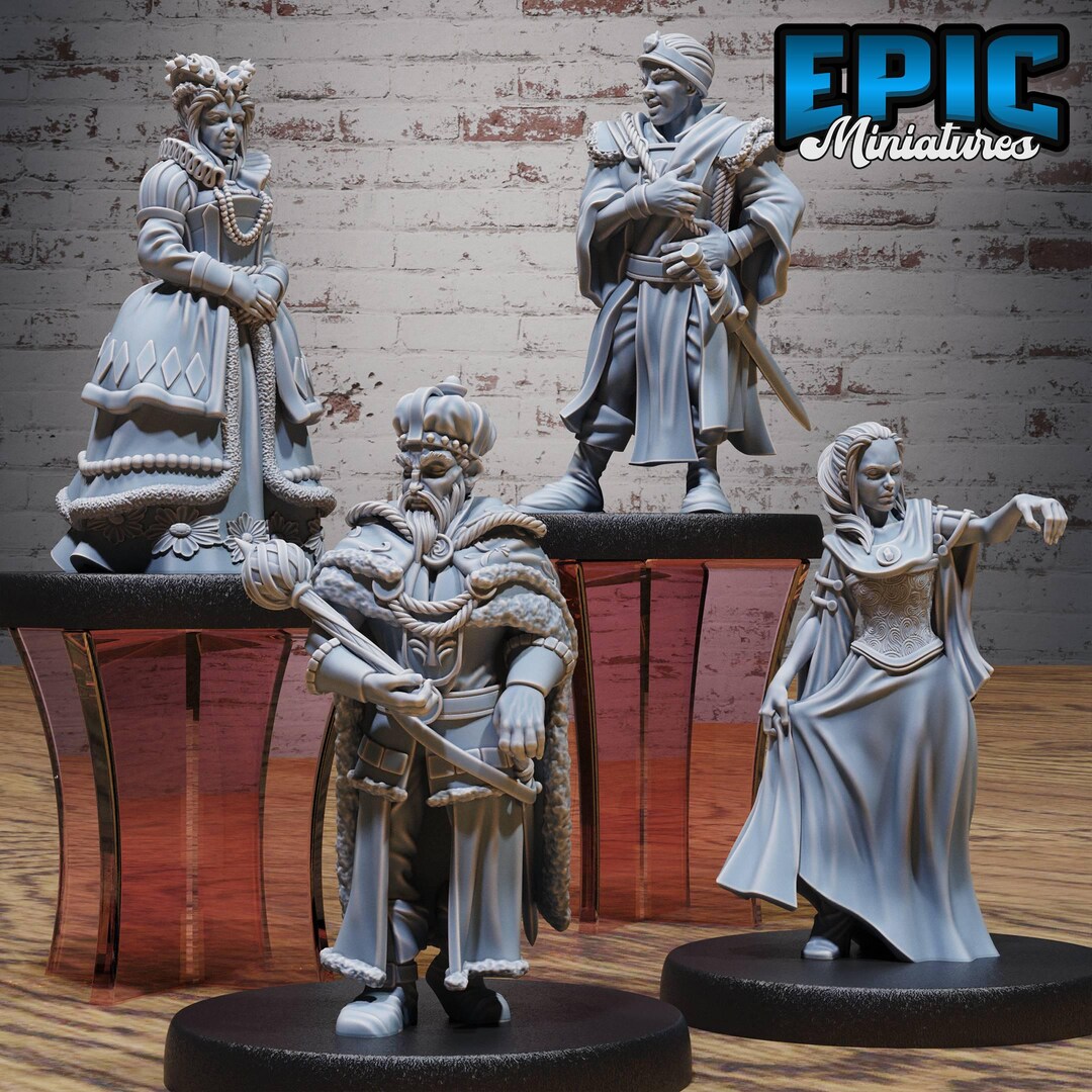 Royal Noble Townspeople | Dungeons and Dragons Tabletop Miniatures 28 ...