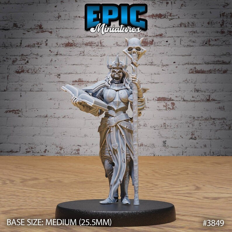 Female Lich D&D Dungeons and Dragons Undead Miniature - Epic Miniatures ...