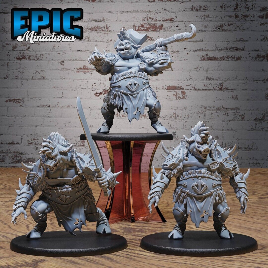 Boar Folk Outlaw Dnd Dungeons and Dragons Miniature, Epic Miniatures ...