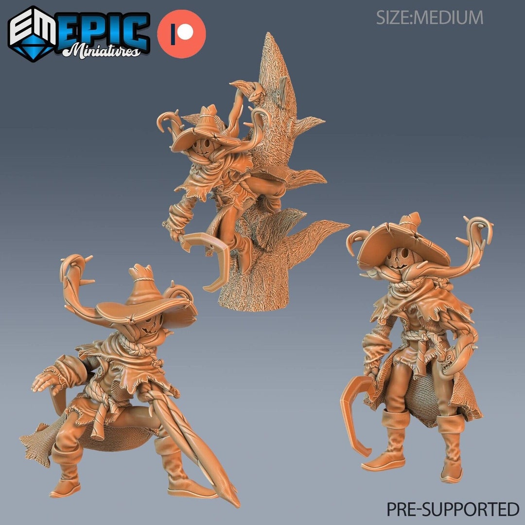 Pumpkin Scarecrow Dnd Dungeons and Dragons Miniature - Epic Miniatures ...