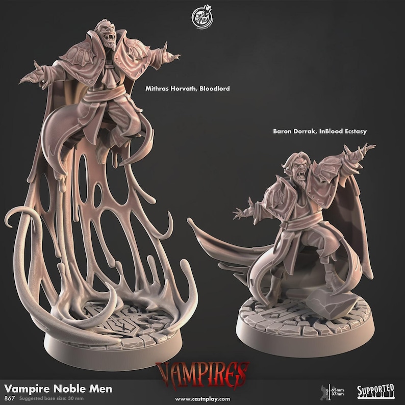 Vampire Noble Man | Dungeons and Dragons D&D 28-32mm Wargaming ...