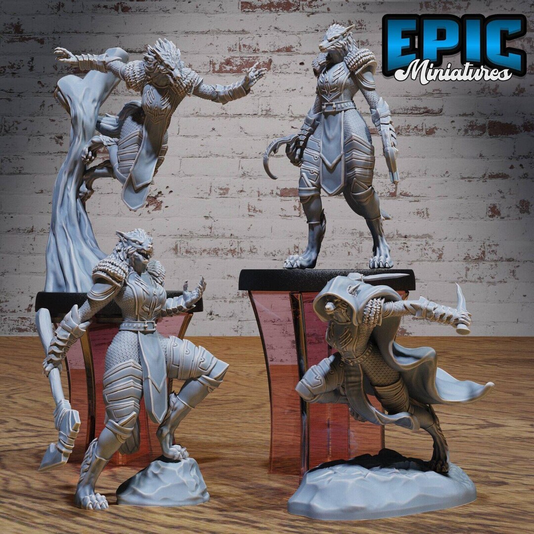 Werewolf Female Armor D&D Dungeons and Dragons Miniature - Epic ...