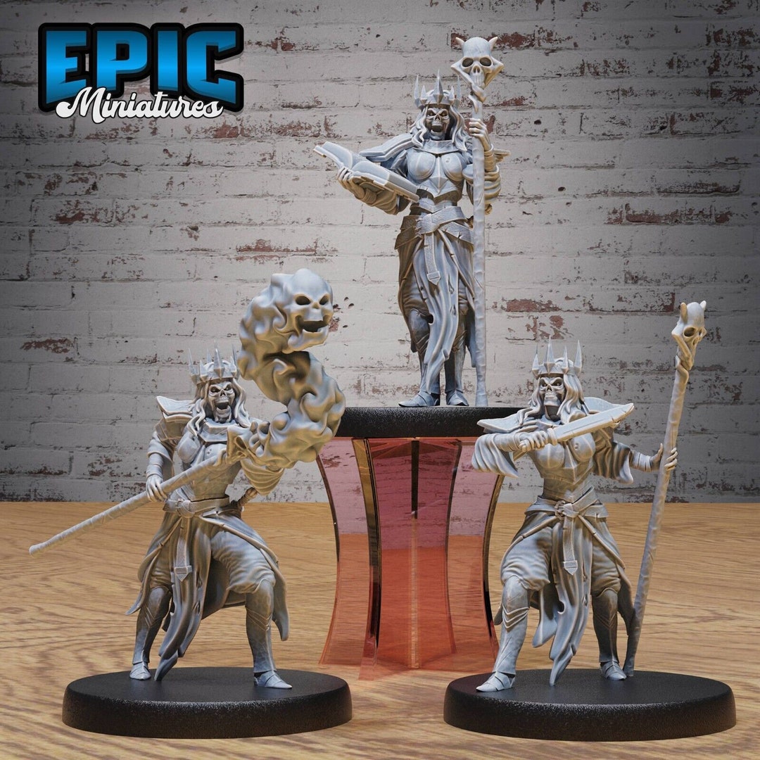 Female Lich D&D Dungeons and Dragons Undead Miniature Epic Miniatures ...