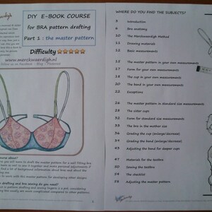 ENGLISH E-book FULL-COURSE for Bra Pattern Drafting by Merckwaerdigh - Etsy