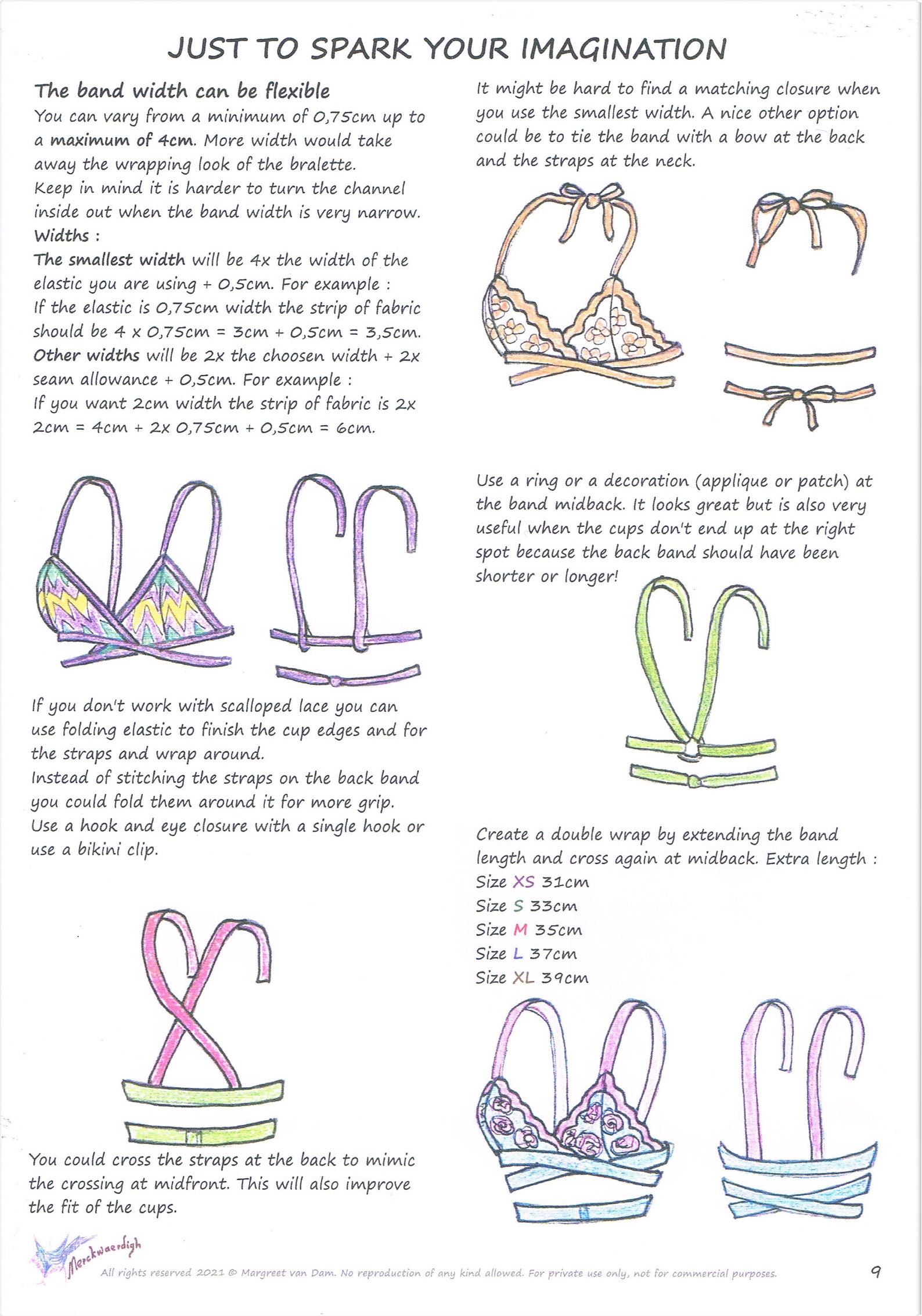 BRALETTE E-booklet Pattern WRAP by Merckwaerdigh - Etsy