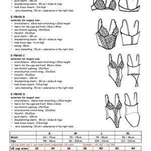 PUSH-UP Pattern PBH30 for Bra Bustier Body : FREE Shipping by ...