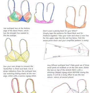 BRA E-booklet Pattern BUTTERFLY Underwired Bra by Merckwaerdigh - Etsy