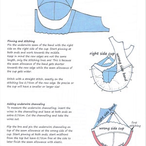 BRA E-booklet Pattern DOUBLE BAR Underwired Bra by - Etsy