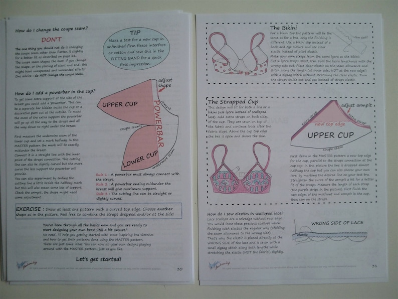 E-book MINI-COURSE Design Your Own BRA by Merckwaerdigh - Etsy UK