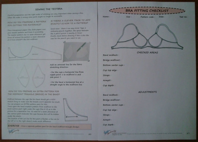 ENGLISH E-book FULL-COURSE for Bra Pattern Drafting by | Etsy