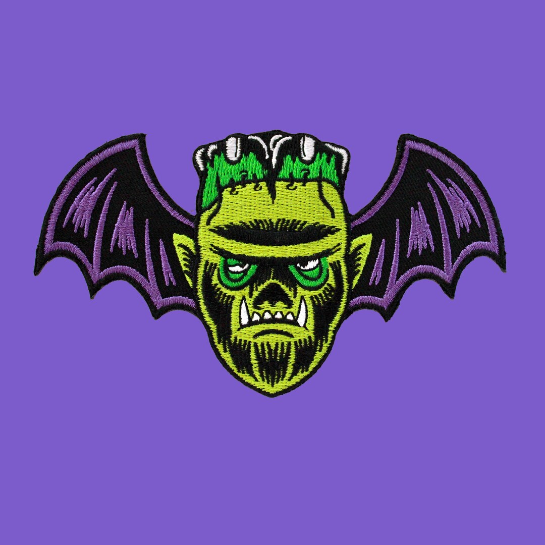 Monster Mash Embroidered Patch - Wolfman, Vampire, Frankenstein ...