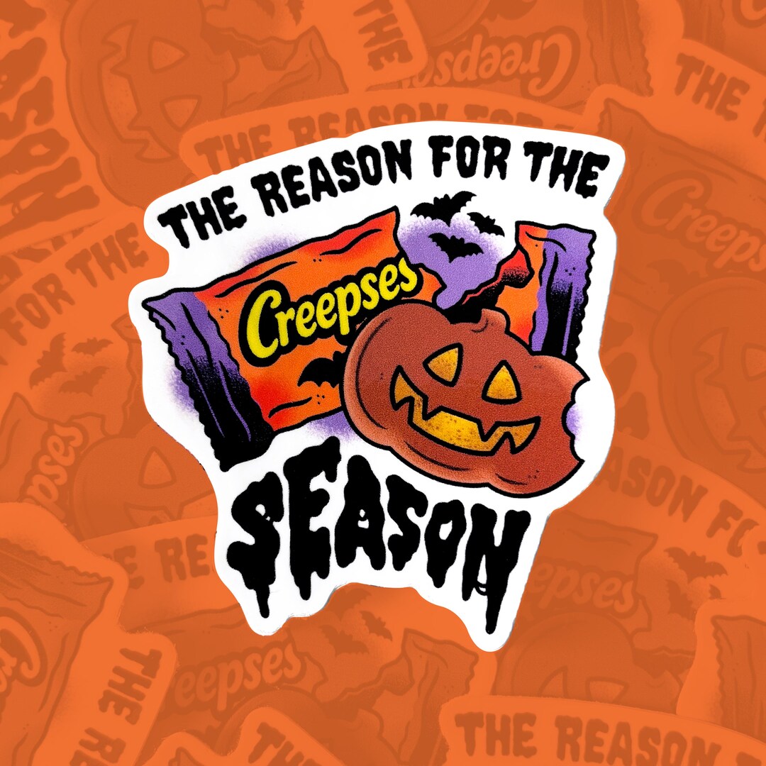 Halloween "reason for the Season" 3" Vinyl Sticker | Spooky Season ...