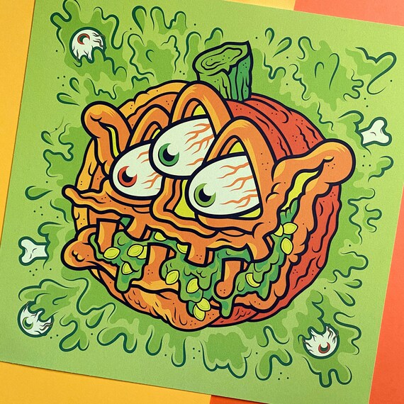 Fink-o-lantern / 8x8 Art Print | Etsy