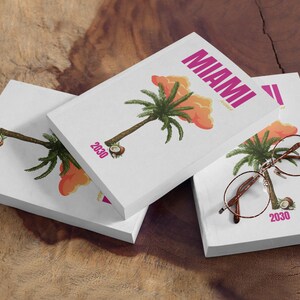 Miami Photobook - Digital Travel Printable | Travel Photobook Canva ...