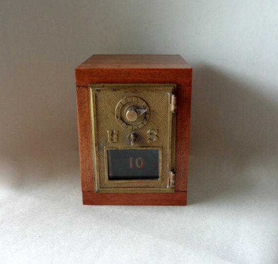 Boxes & Bins Home & Living Post Office Mail Box Door Bank #325 Vintage ...