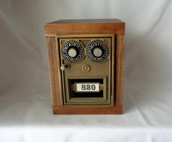 Vintage Rustic Safe Bronze Corbin Post Office Mail Box Door | Etsy