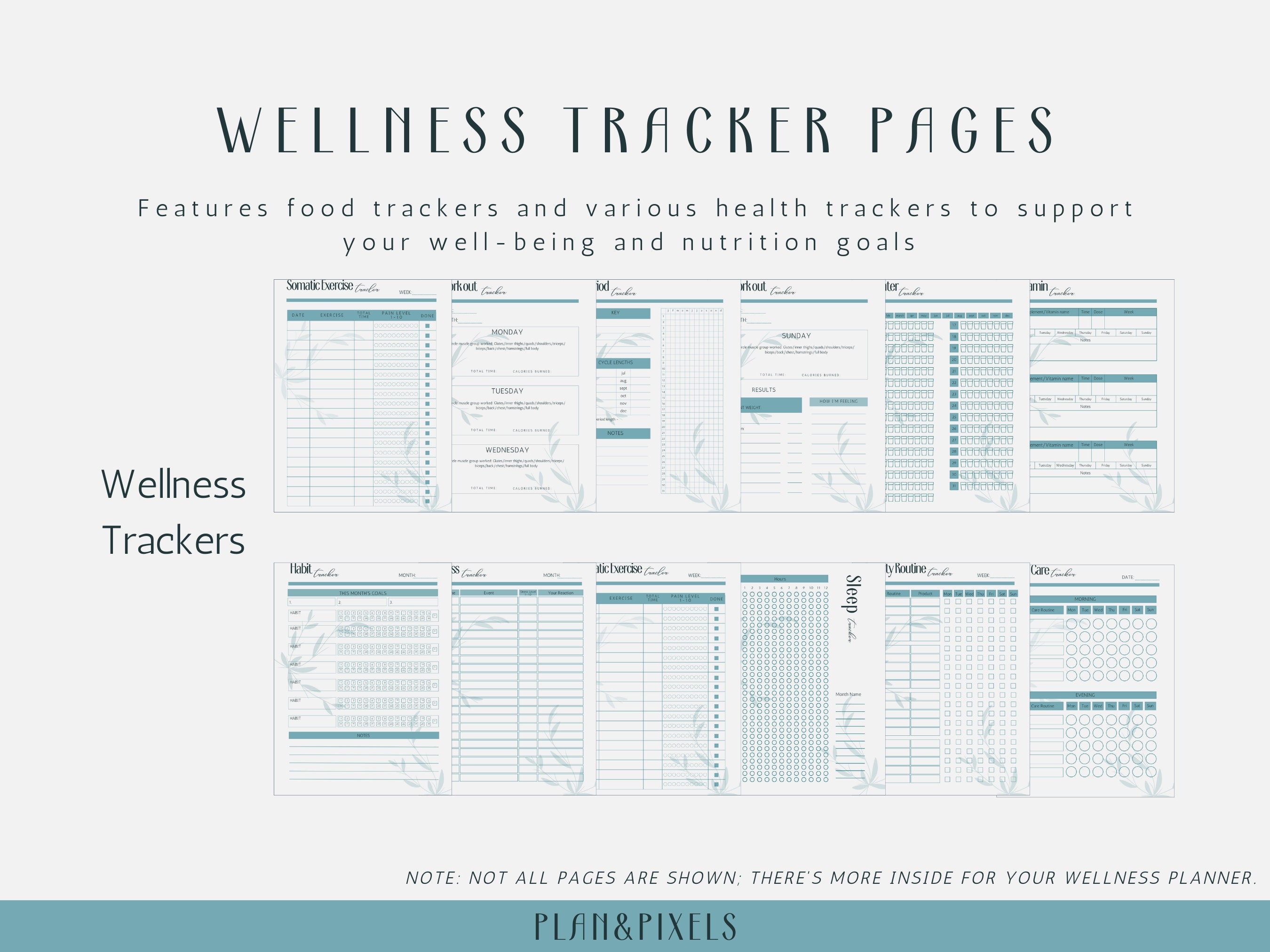 Wellness Planner Printable Wellness Planner Wellness Mental Health ...