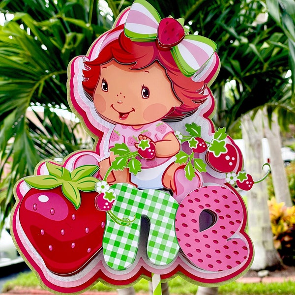 Baby Strawberry Shortcake Cake Toppers - Etsy