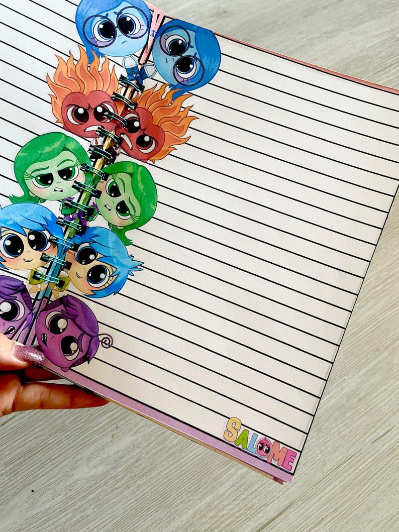Personalized Inside Out Notebook: Back to School Journal - Etsy