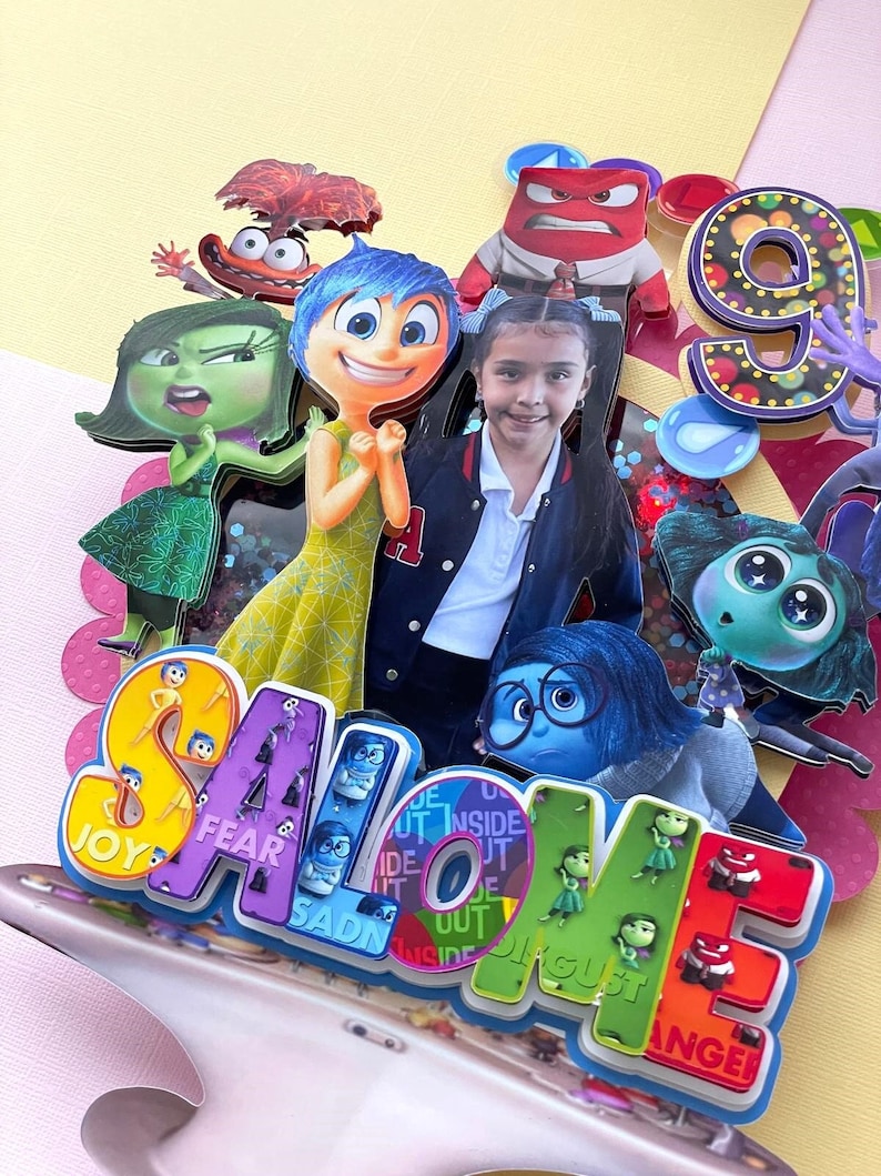 Inside Out 2 Cake Topper: Movie Inspired Party Decoration - Etsy