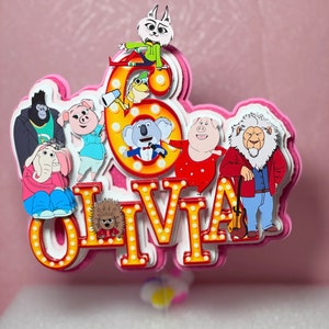 Sing Movie Cake Topper: Personalized Birthday Party Decoration - Etsy