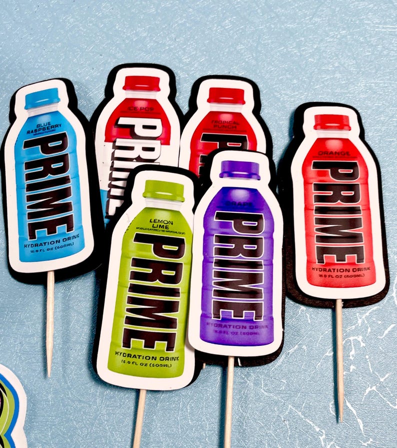 PRIME Hydration Drink Cake Topper: Birthday Party Decor - Etsy