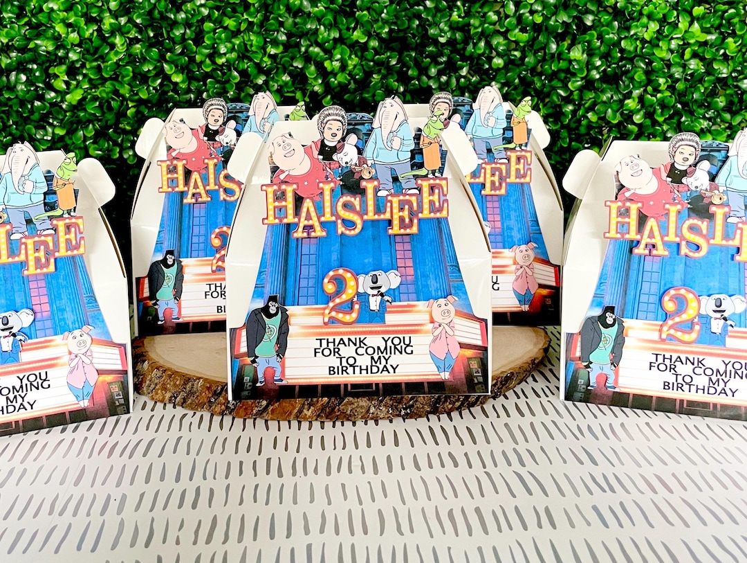 Sing 2 Favor Boxes, Sing 2 Party Supplies - Etsy