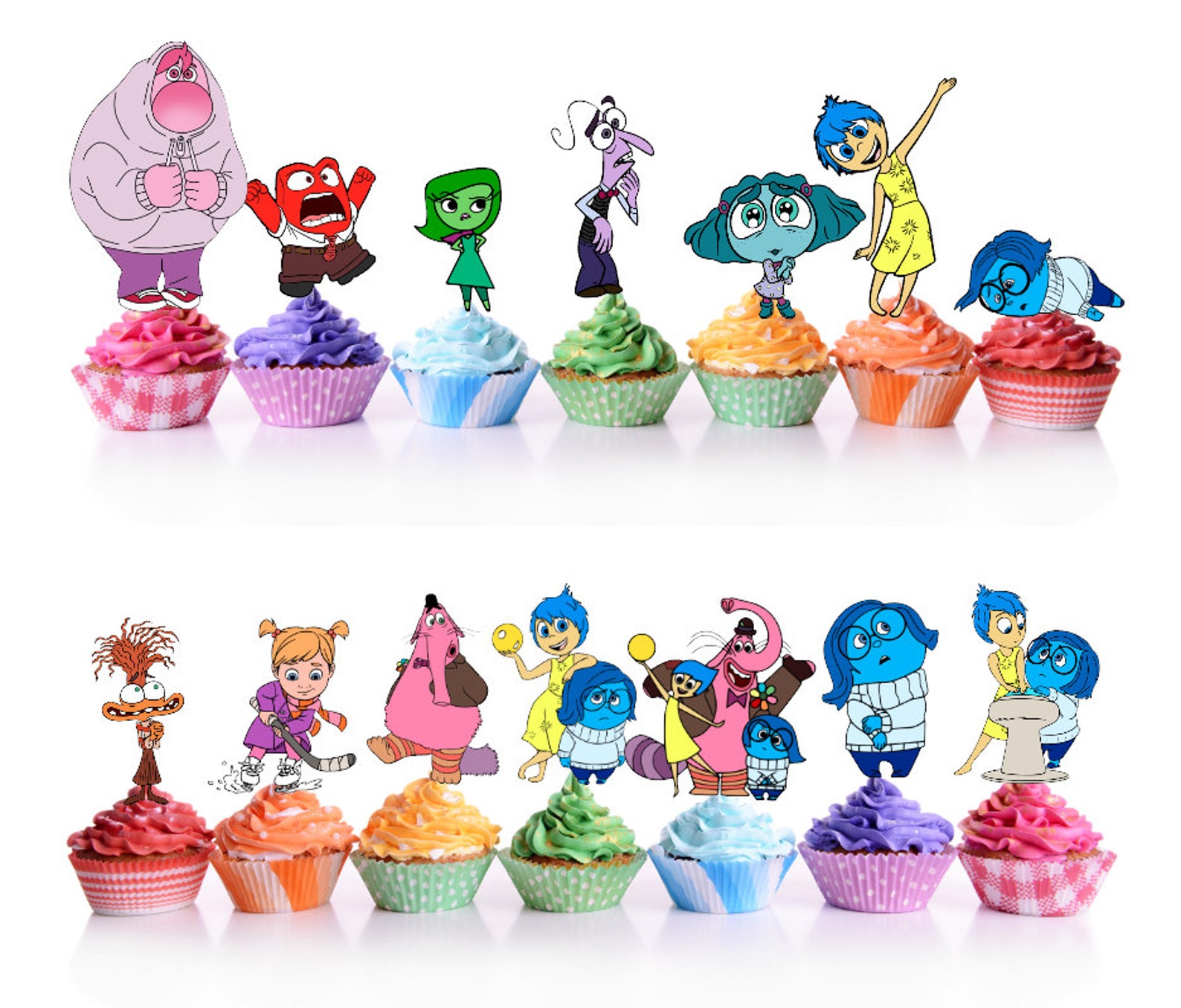 Inside Out 2 Cake Topper: Movie Inspired Party Decoration - Etsy