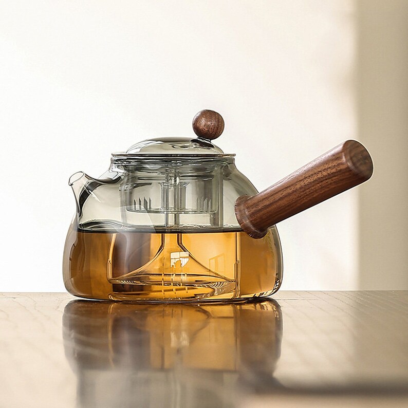 High Borosilicate Glass Teapot, High Temperature Resistant Glass Teapot ...