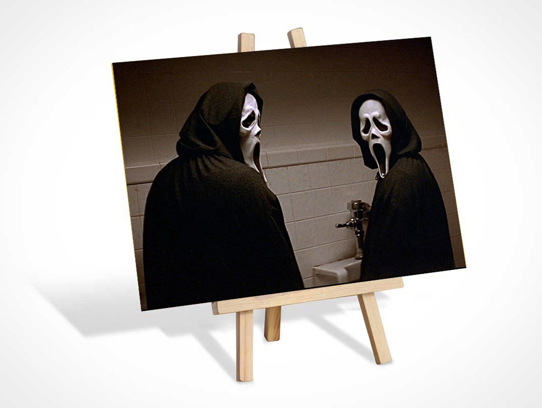 Scream Movie Bathroom Art Ghostface Halloween, Horror Movie, Home Wall ...