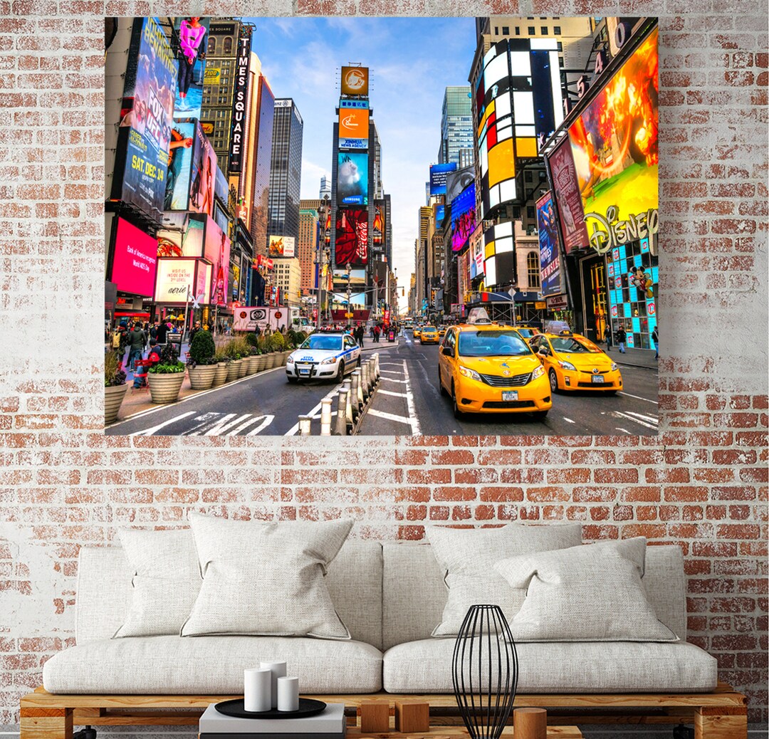 NYC Manhattan Times Square Canvas Times Square Poster Times Square Wall ...