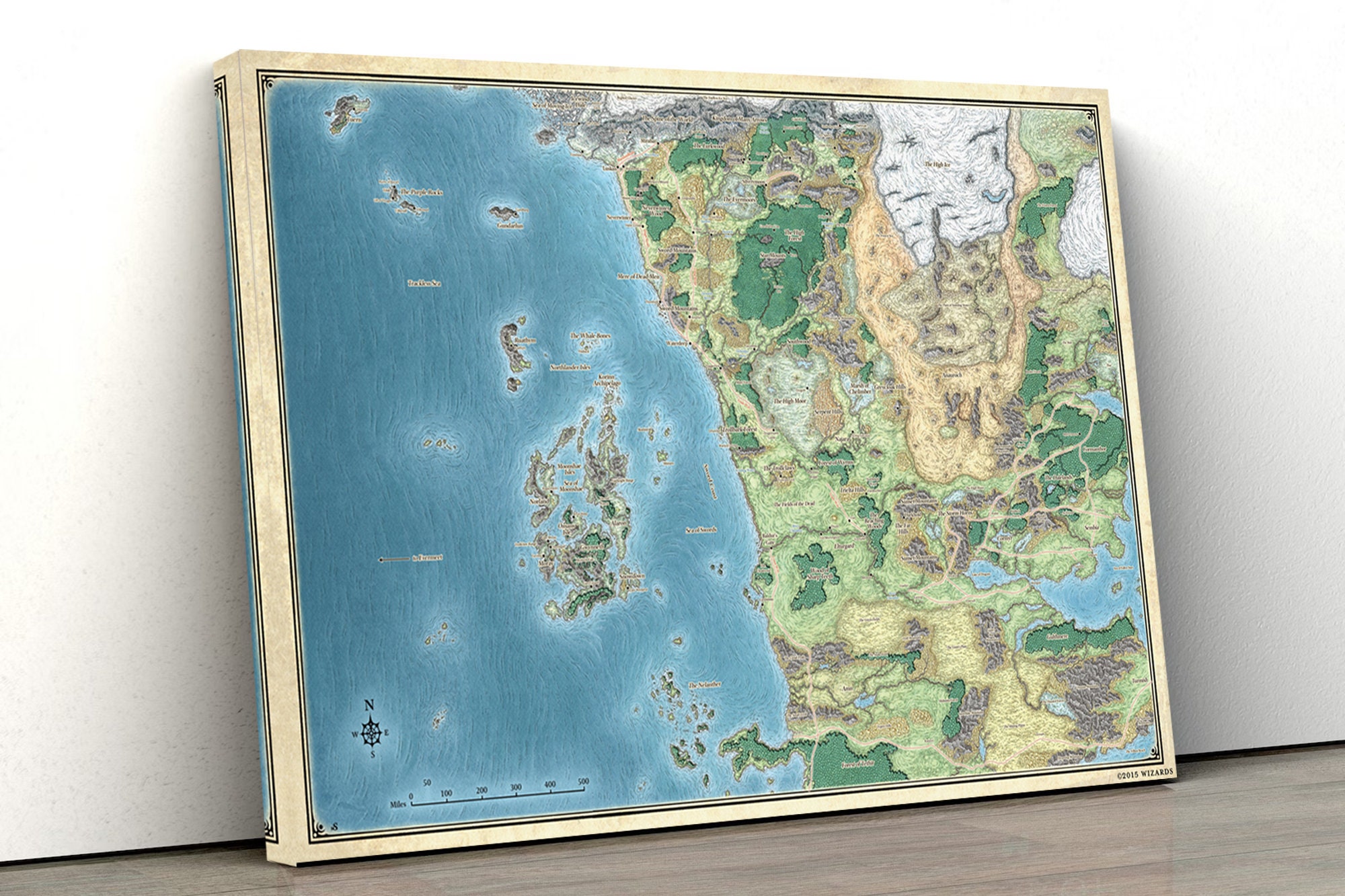 Dungeons Dragons, Poster, Sword Coast Map, Map , Dungeons and Dragons ...