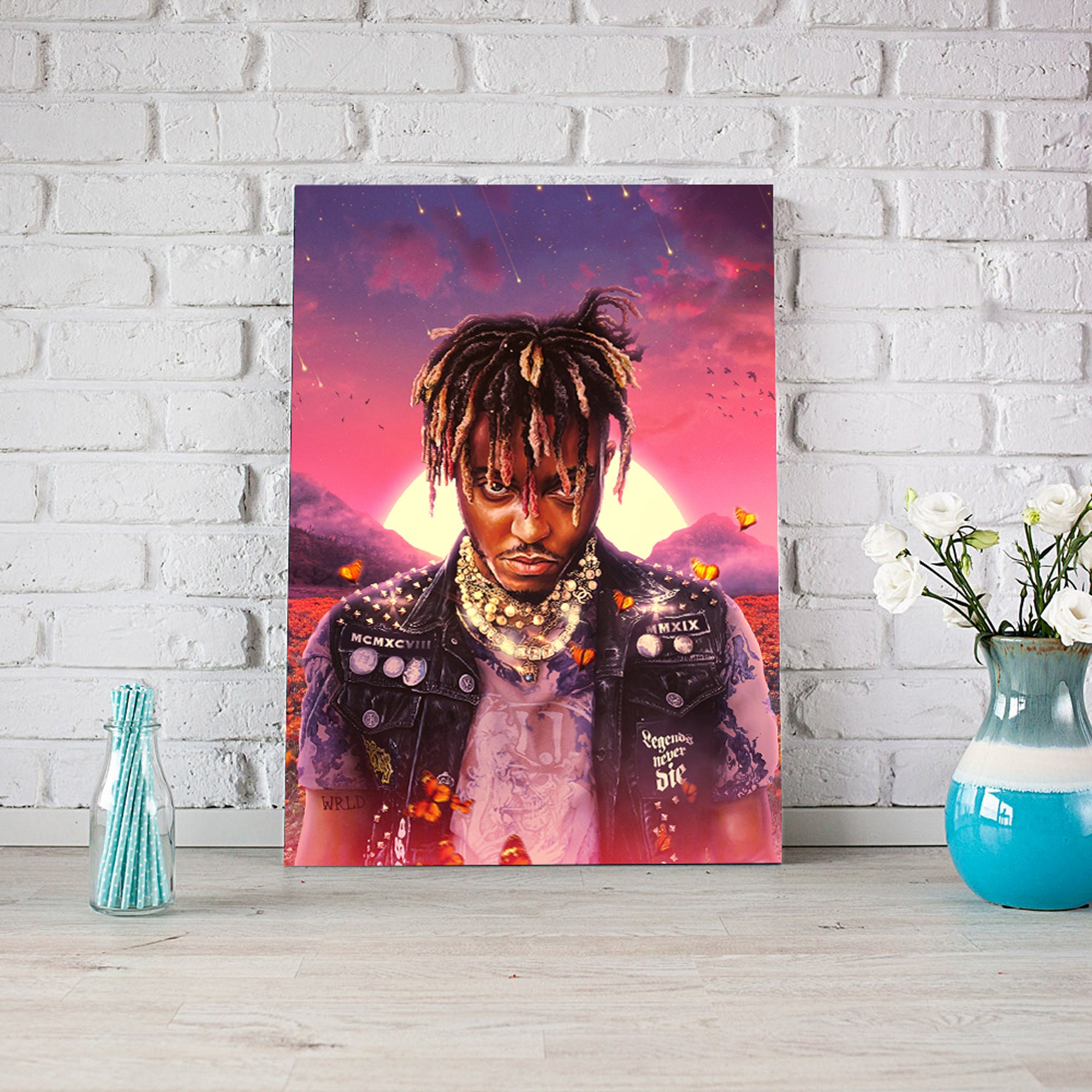 Juice WRLD Legends Never Die Canvas Print Wall Art Decor Print Picture ...