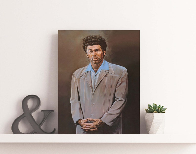 Seinfeld Cosmo Kramer Poster Funny TV Show Portrait Painting Comedy ...