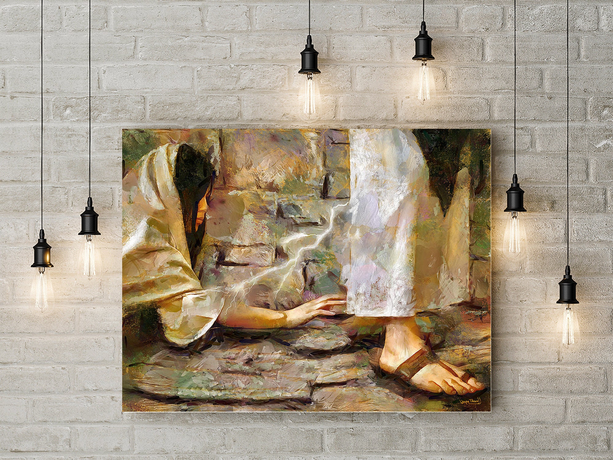 Products Touching the Hem of Jesus Garment Canvas, Jesus Canvas ...