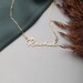 14K Real Gold Name Necklace, Nameplate Necklace, Personalized Jewelry ...