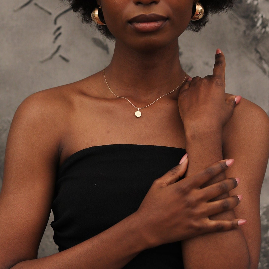 14K 18K Solid Gold Cremation Urn Round Necklace, Gold Urn Disc Pendant ...