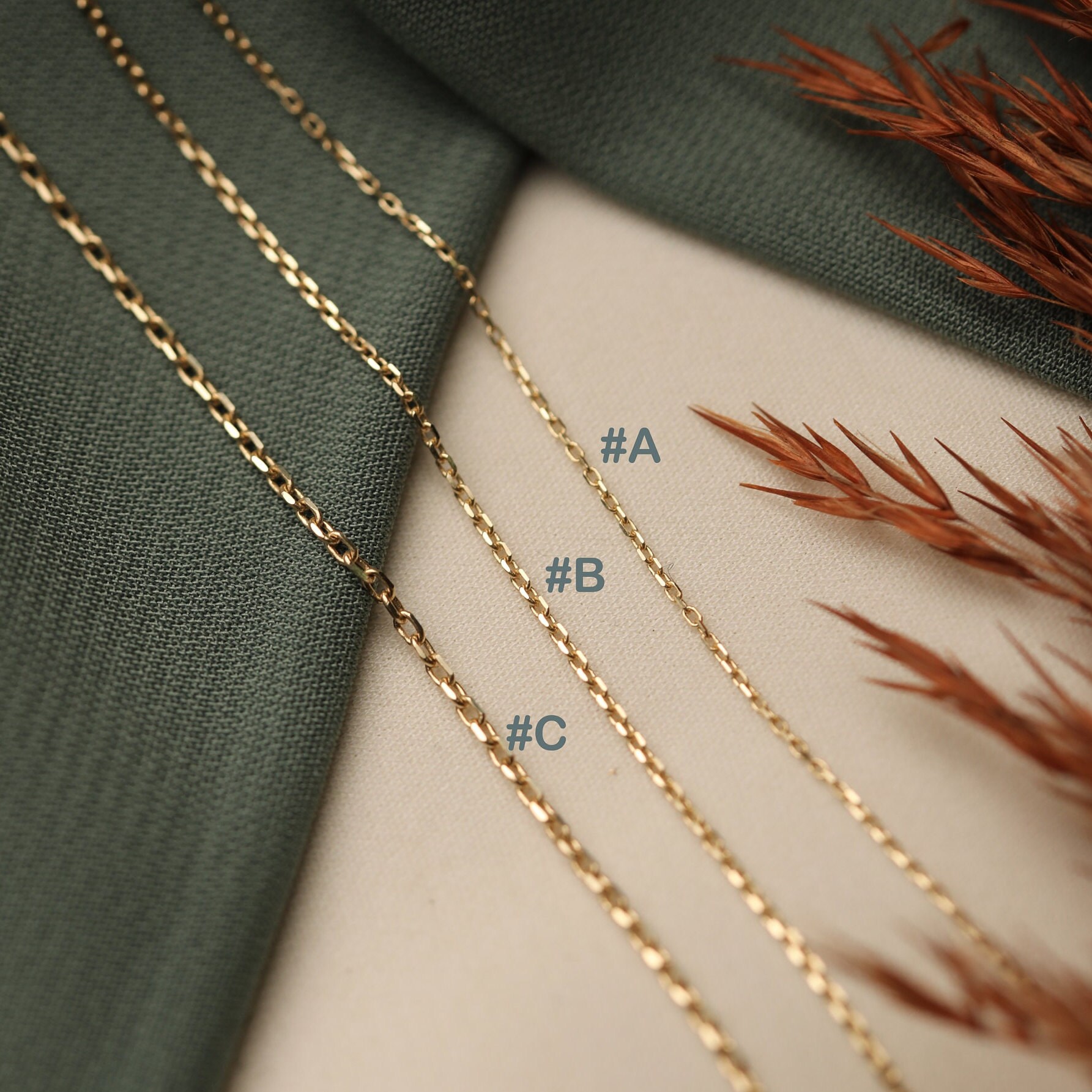 14k Real Gold Name Necklace Nameplate Necklace Personalized Jewelry