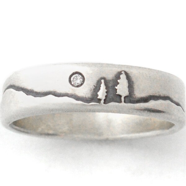 Tree Wedding Ring - Etsy