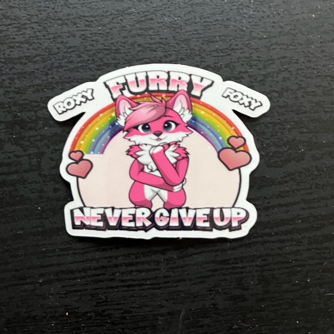 Roxy Foxy Rainbow Sticker - Etsy
