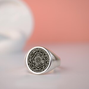 Seven Archangels Signet Ring – 10K 14K Gold & Sterling Silver ...