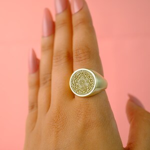 Seven Archangels Signet Ring – 10K 14K Gold & Sterling Silver ...