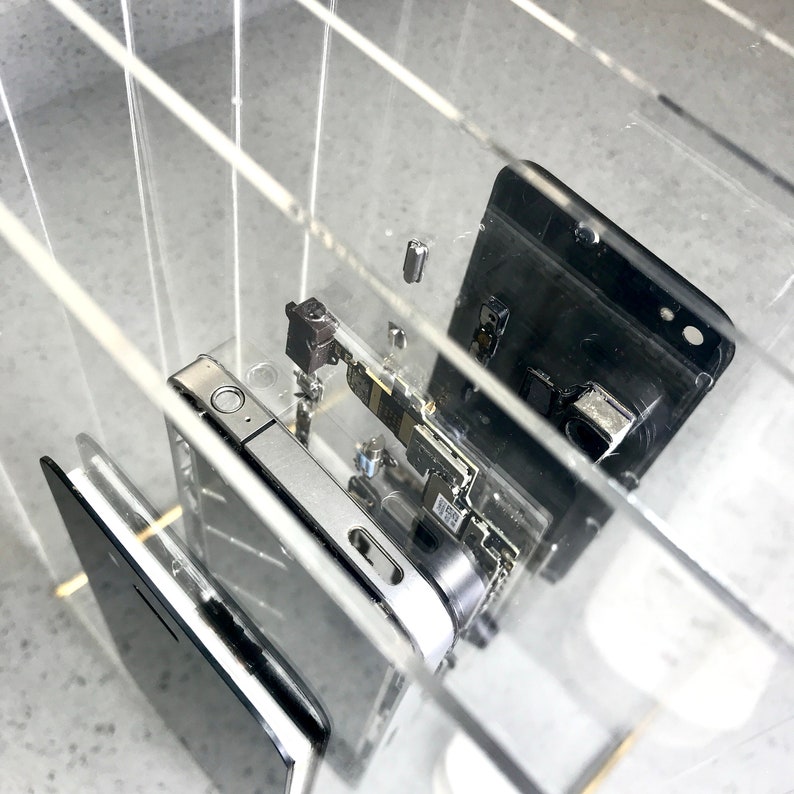 Disassembled iPhone Wall Art: Multi-layer Tech Display - Etsy