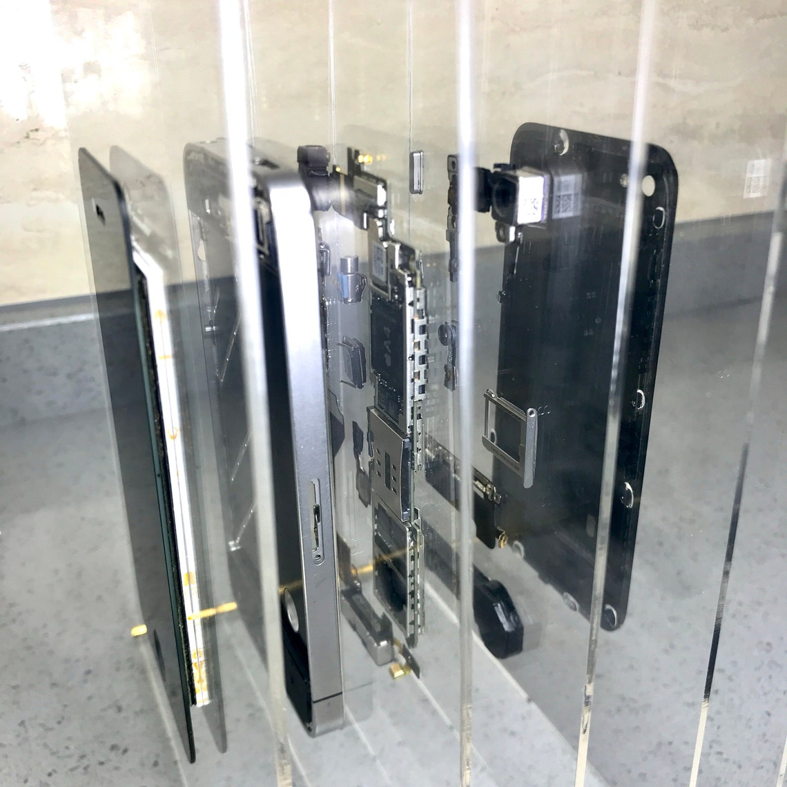 Disassembled iPhone Wall Art: Multi-layer Tech Display - Etsy