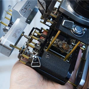 Vintage Camera Parts Sculpture: Handmade Photography Enthusiast Decor ...