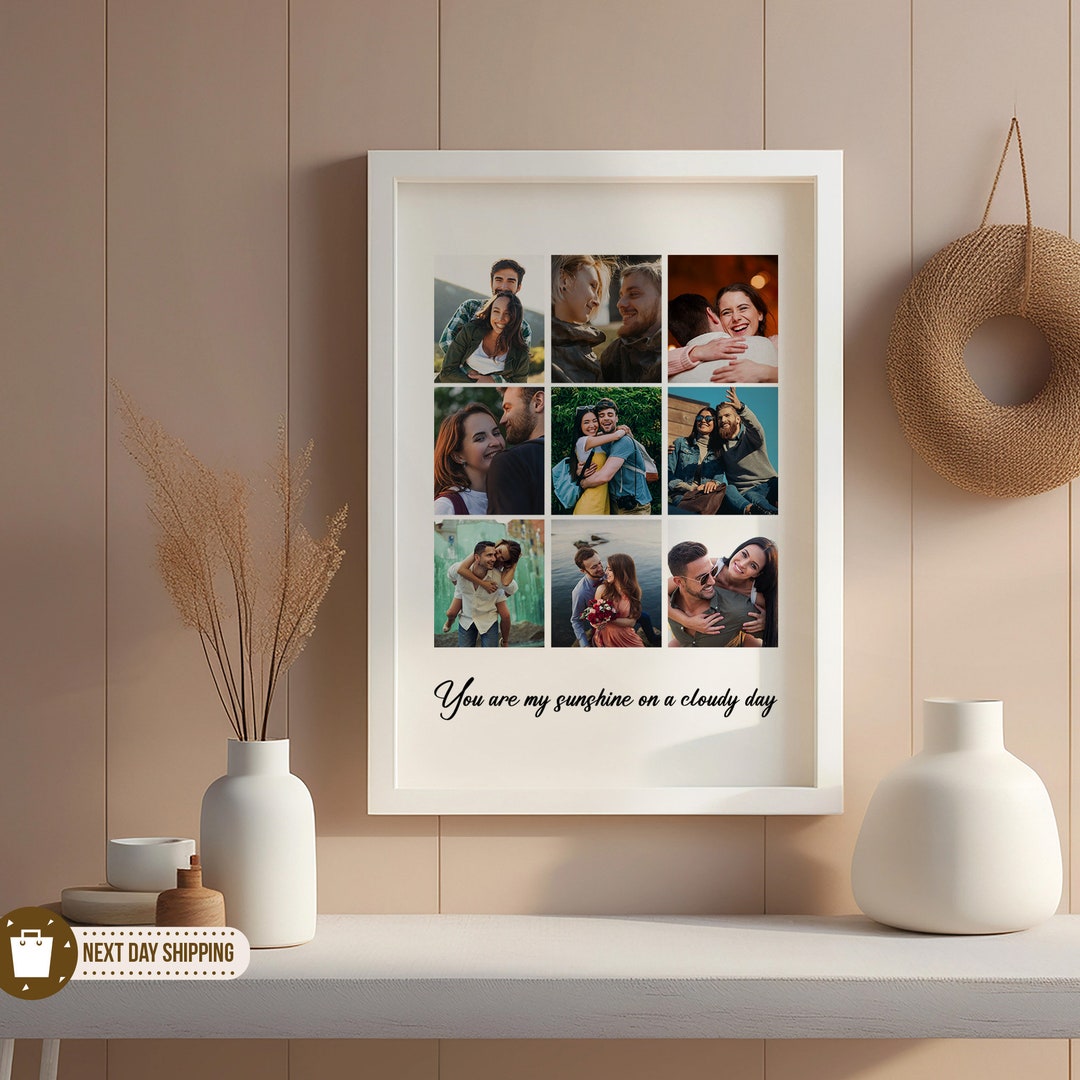 Personalized Couple Photo Collage, Canva Photo Prints, Anniversary ...