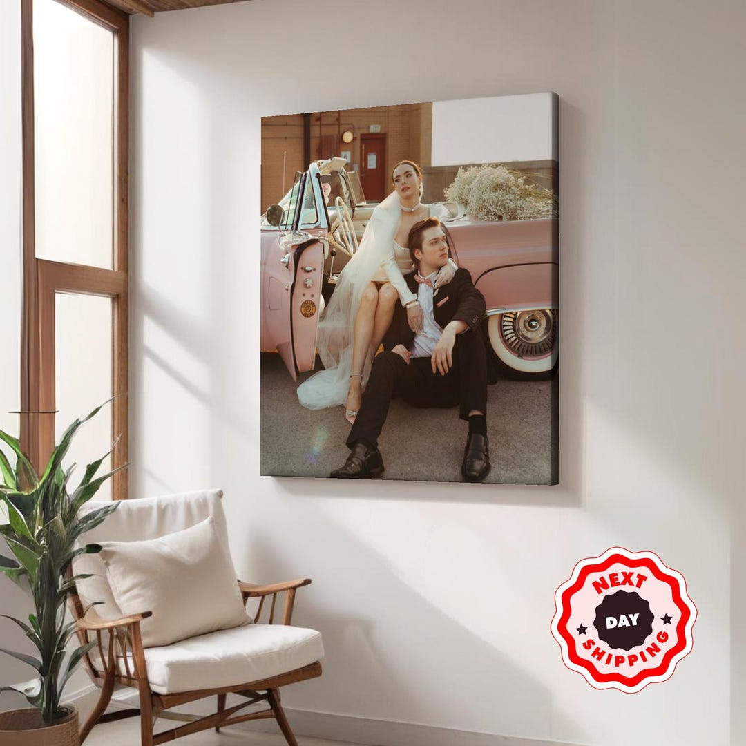 Custom Photo Canvas Wall Art, Wall Decor, Living Room Decor, Wedding ...