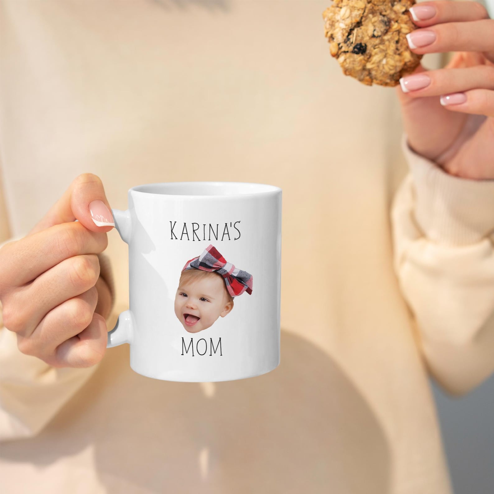 Baby Face Mug, Custom Photo Mug, Picture Mug, Gift for Mother, Custom ...